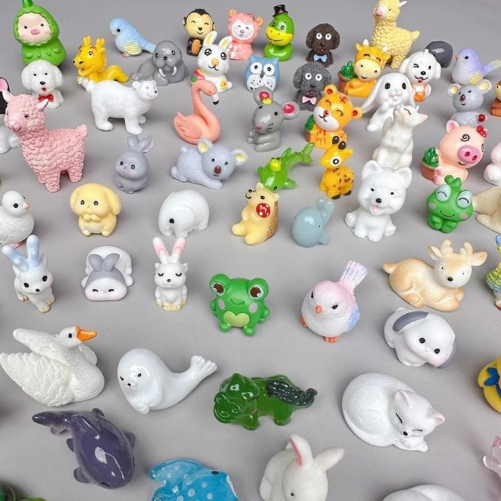 Funny Resin Mini Animal Figure Toy Surprise Simulation Animal Mini ...