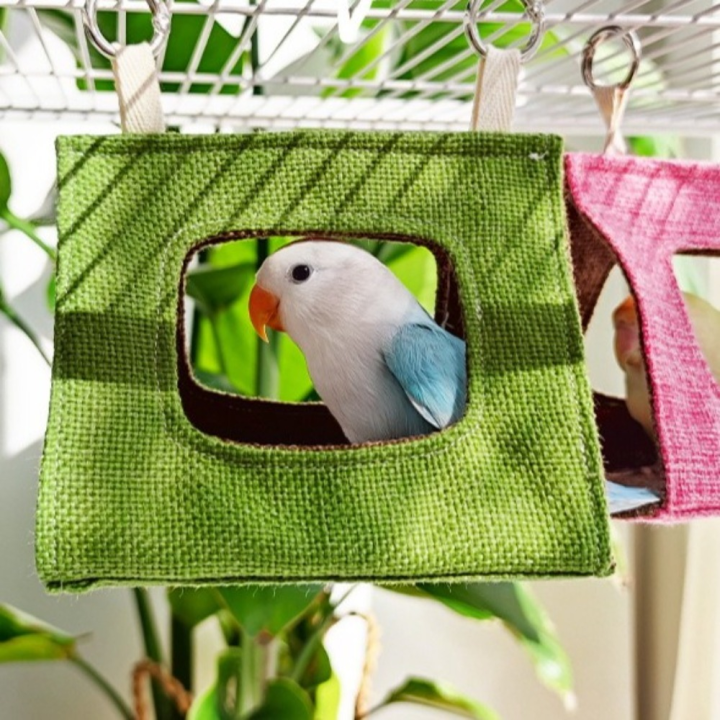 Bird Sleeping Supplies Triangular Parrot Tent Ventilated Cool Bird ...