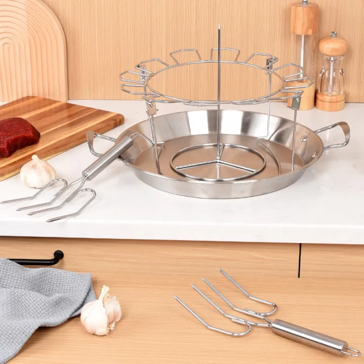 Household Versatile Chicken Drumstick Stand Stainless Steel Foldable ...