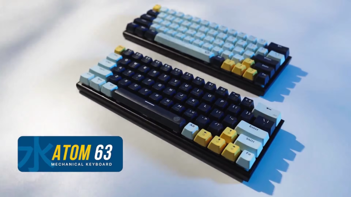 Fantech Mechanical Keyboard (Atom 63) (Mizu Edition)---RED AND BLUE ...