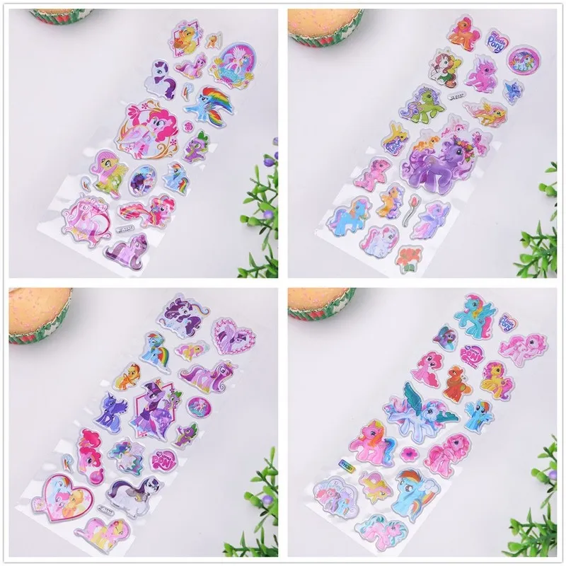 Ready Stock My Little Pony 3D Stickers PVC Affixed Sticker Girl Toys ...