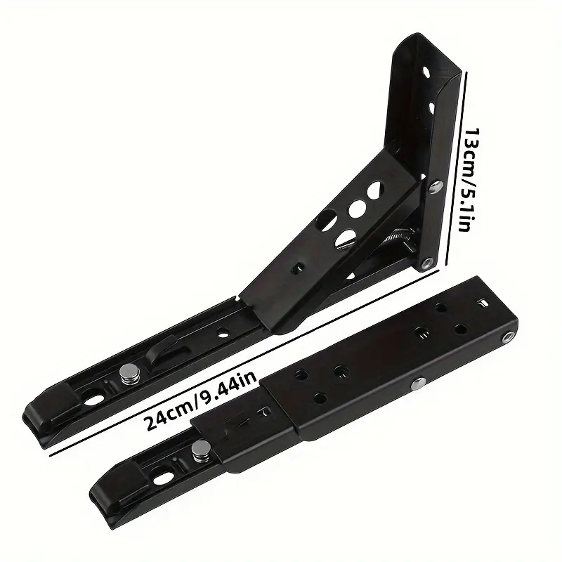 2 PCS Folding Spring Bracket - Black | Daraz.lk