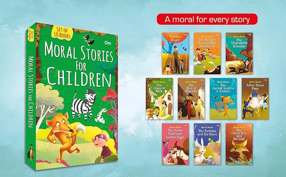Moral Stories For Children -set Of 10 Illustrated Story Books | Jeevee