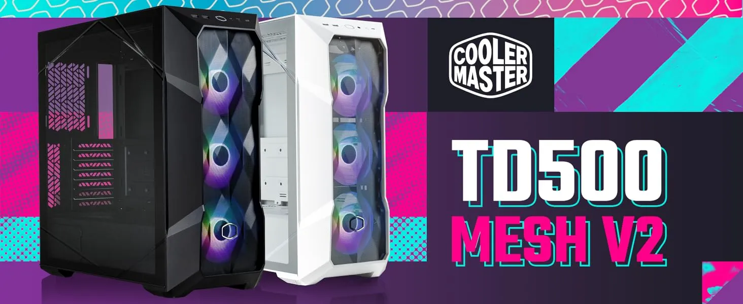 Cooler Master MasterBox TD500 Mesh V2 - E-ATX Mid-Tower PC Case With ...
