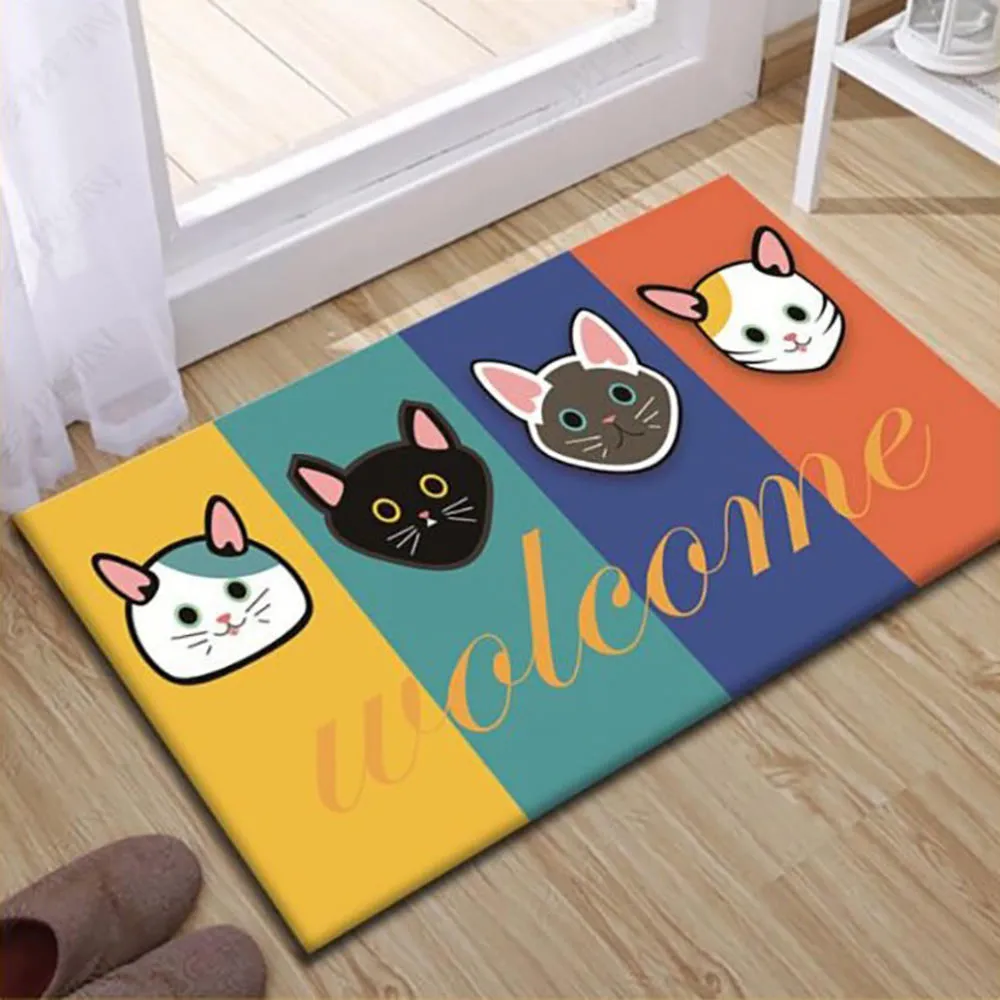 Cartoon Cute Favourable Floor Mat Door Mat Bedroom Entrance Toilet ...