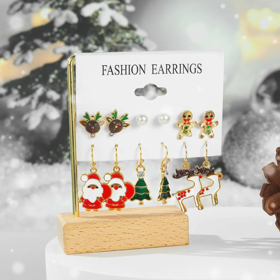 Cute christmas earrings store