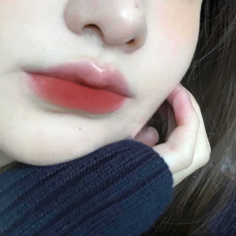 Gege Bear Lip Cosmetics Orange Red Brown Non-stick Cup Smooth Lipstick ...