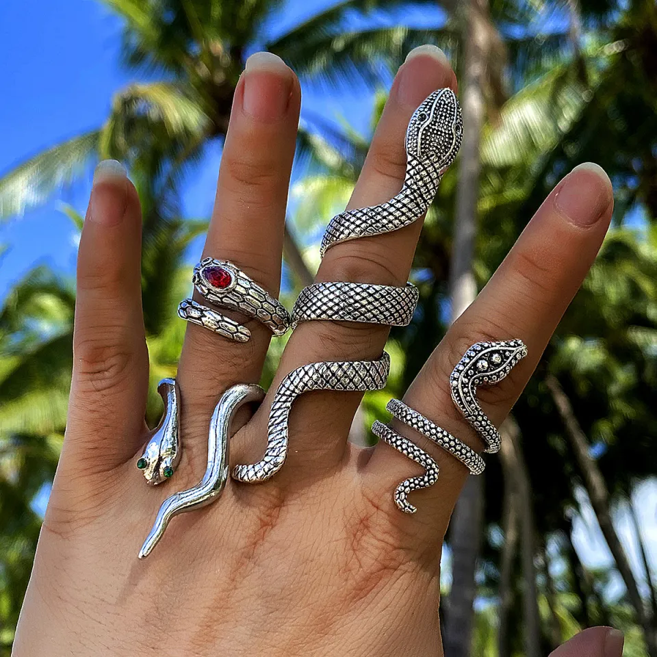 Snake ring set store