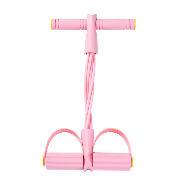 Sit-up Resistance Bands Pull Tension Rope with Pedal Home Lazy Fitness ...