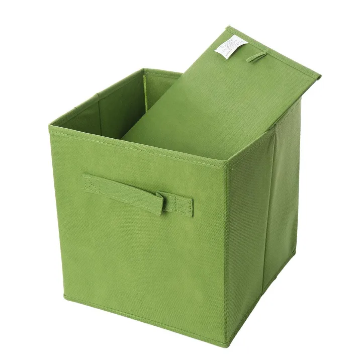 2-6PK Foldable Square Fabric Storage Bin Collapsible Box Clothes ...