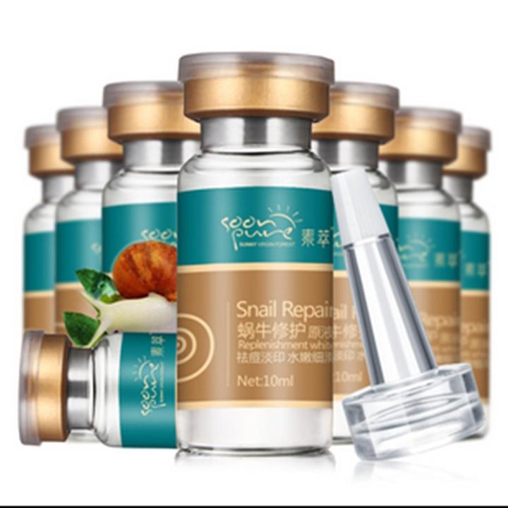 10ML Liquid Snail Repair Solution Health Moisturizing Smooth Skin Acne ...