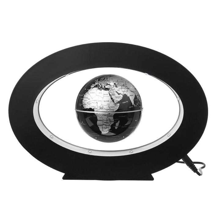 Magnetic Levitation Floating World Map Globe Desktop Rotating Planet ...