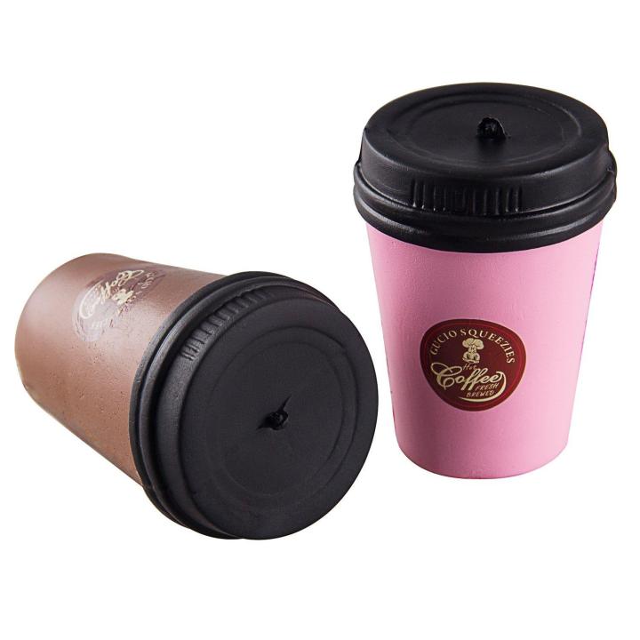 Coffee Cup Squishy affordable Cartoon Milk Tea Drink Doll Chain Charm ...