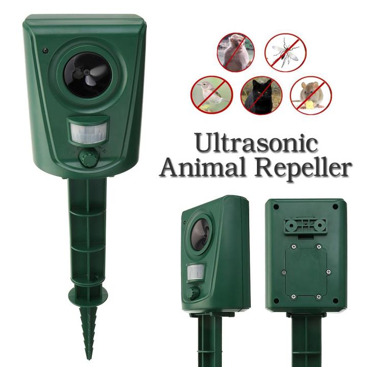 IPX4 Ultrasonic Pest Repellers New Outdoors Garden Animal Motion ...
