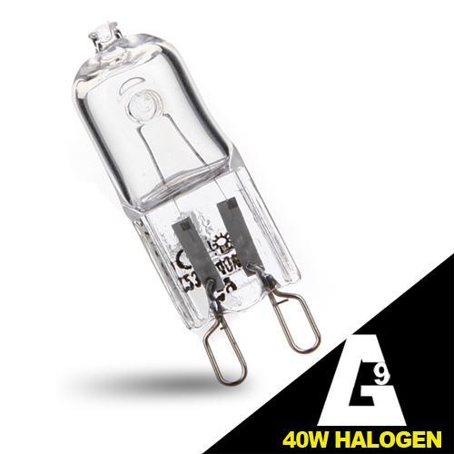 2xG9 Halogen Highquality 40W Base Warm White 2800-3000K Light Bulb Lamp ...