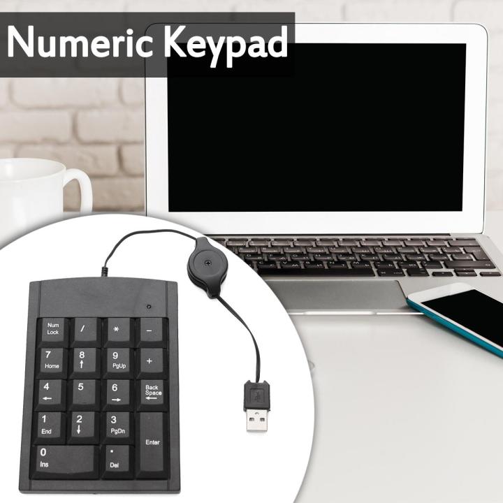 NEW 18 Keys Chic Mini Keyboard,Wiring USB Number Computers Pad, Laptop ...