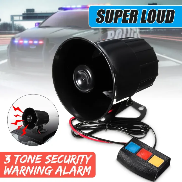 3 Motors Sounds Loud PA System Horn Amplifier Speaker Warning Alarm for ...