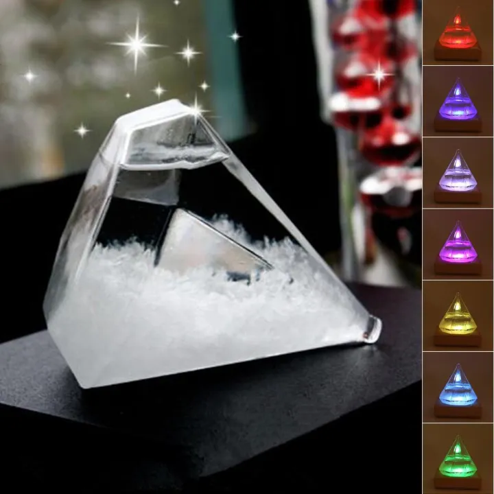 LED Weather HOT SELL New Forecast Crystal Drop Water Shape Storm Glass ...