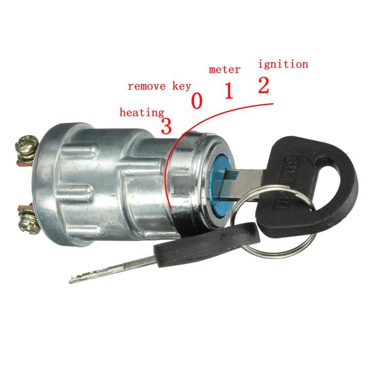 Car Boat 12V Ignition Starter Key Switch 4 Position Petrol Diesel ...