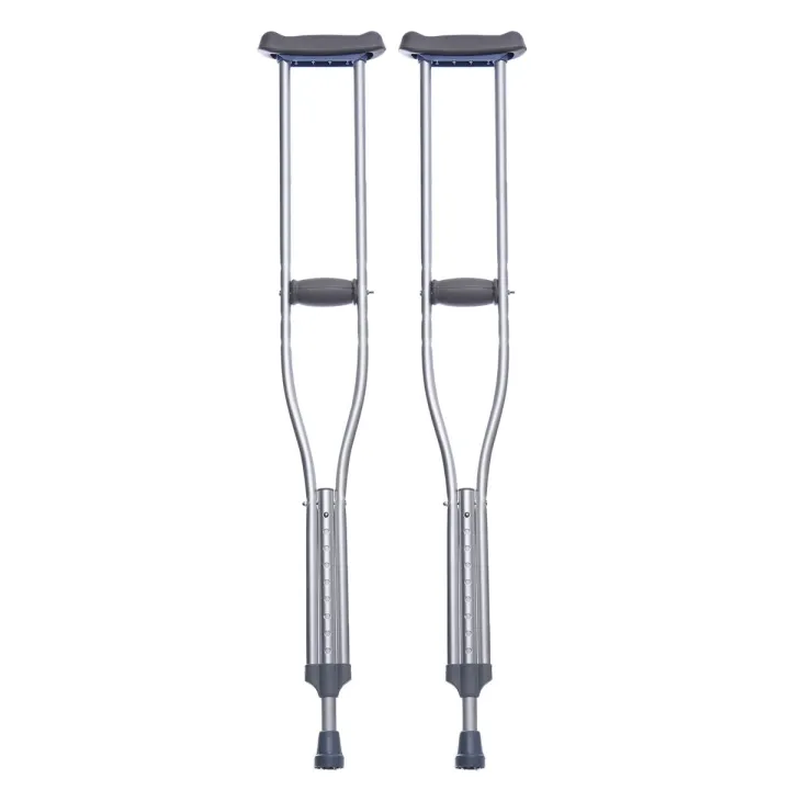1 pair Medical Adjustable Walking Crutches Elbow With Underarm Pad and ...