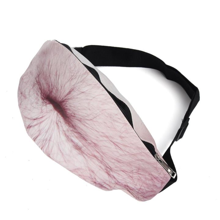 The Travel Aged Wrinkle Crease Waist Bag Flesh Fat Belly Dad Colored ...