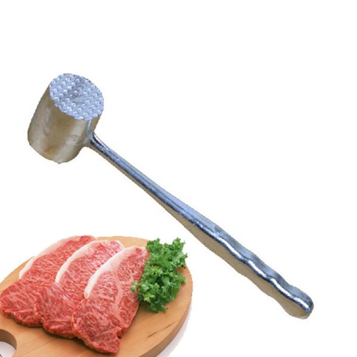 Two Sides New Aluminum Oval Meat Mallet Hammer Tenderizer Chicken Pork ...