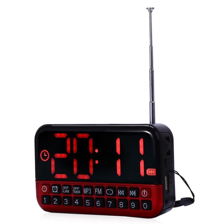 VST ST-2 Best LED Alarm Clock Radio Digital Clock Multifunctional Sleep ...