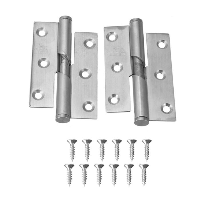 2pcs 3" Rising Butt Left Handed Lift Off Door Hinge Stainless Steel ...