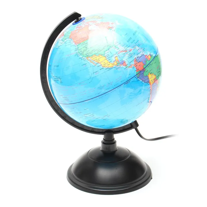 LED WORLD GLOBE Rotating Swivel Map of Earth Atlas Geography - | Daraz.lk