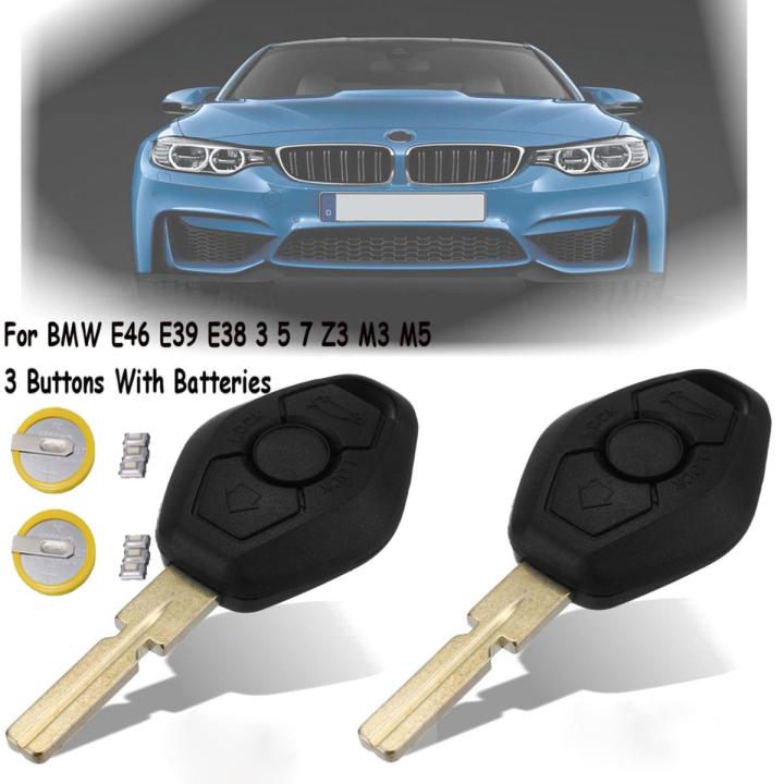 2Pcs For Highquality BMW E46 E39 E38 3 5 7 Z3 M3 M5 3 Buttons Black ...