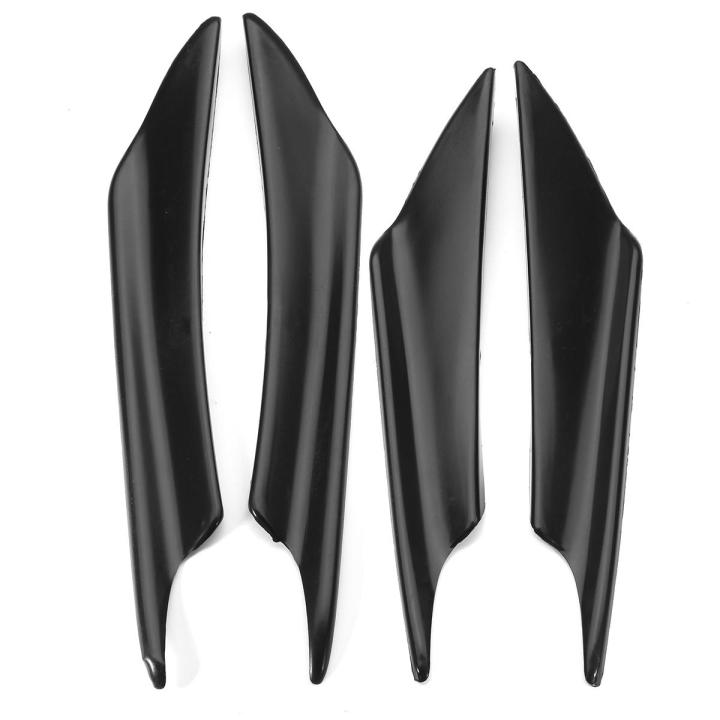 Universal Front Bumper Lip Splitter Fin Body Spoiler Canards Splitters ...