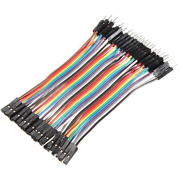 40pcs 10cm Color Male to Female Breadboard Jumper Wire Cable for ...