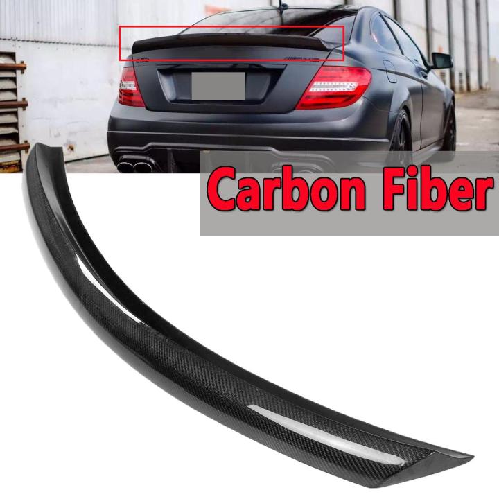 Carbon Fiber Ducktail Boot Spoiler Trunk Lid For Mer cedes C-Class W204 ...