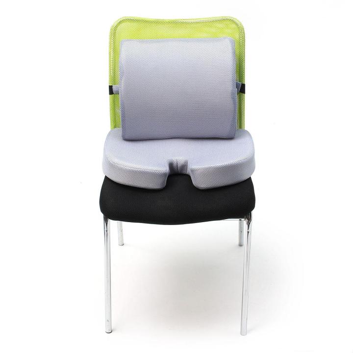 Orthopedic Seat Cushion BUNDLE – Tailbone & Lumbar Support for Office ...
