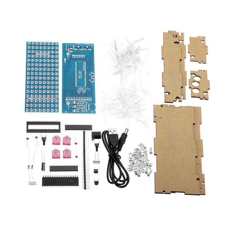8*16 mm LED DIY Microcontroller Board Music Tools DIY Spectrum Display ...