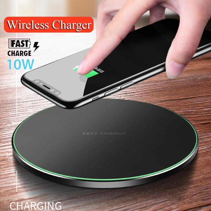 Qi Wireless Fast Charger 10W Fast Charging Pad Dock For Samsung Note 9 ...
