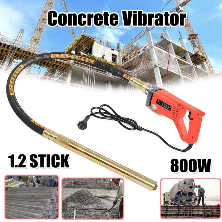 800W/1200W/1560W Concrete Vibrators Electric Cement Soil Mixer with ...