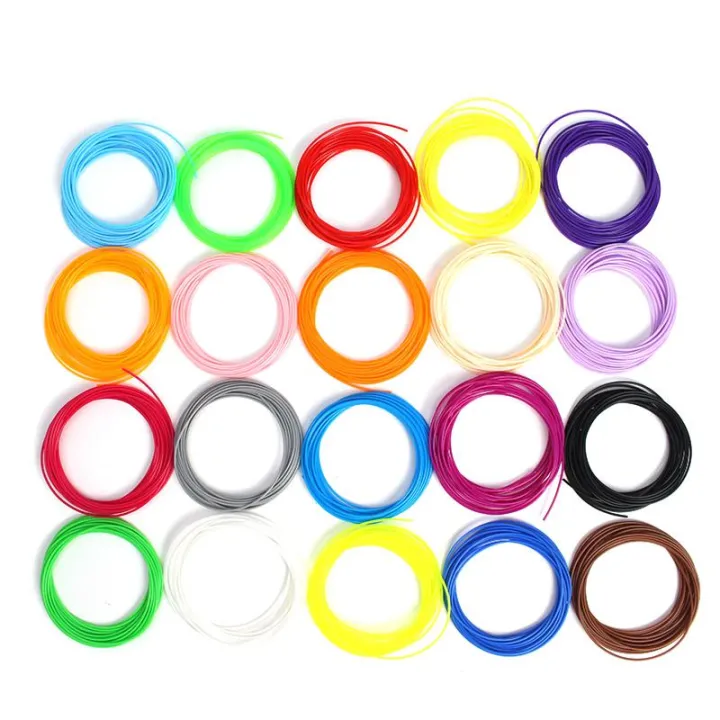 20 color HOT SELL New 3D Pen Filament ABS 1.75mm Plastic Rubber ...