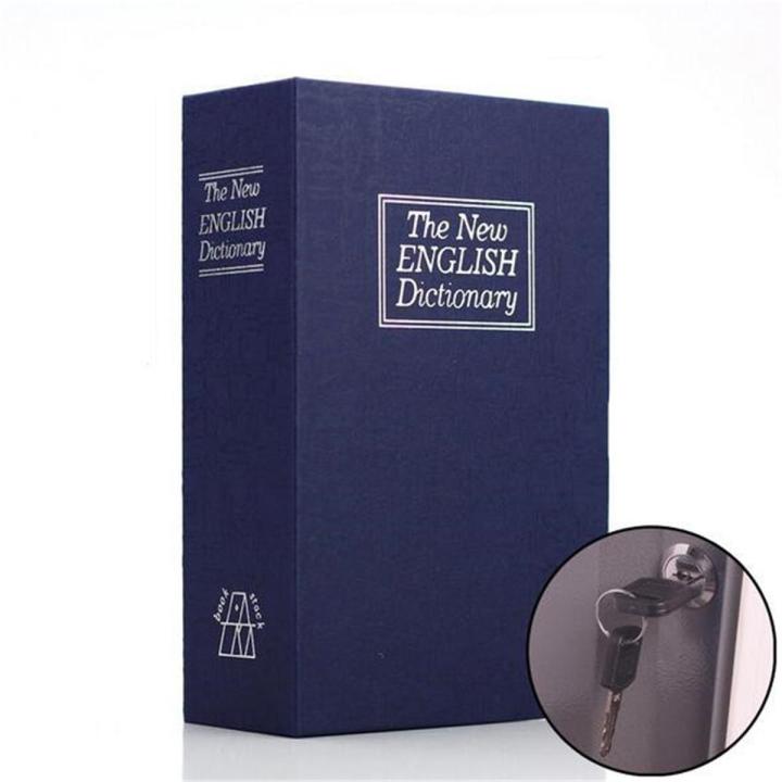 Metal Book Shaped Safe Piggy Bank Safe Money Saving Case Storage Box ...