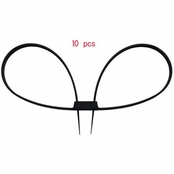 10Pcs Restraint Zip Tie 665mm Disposable Nylon Motors Plastic Handcuff ...