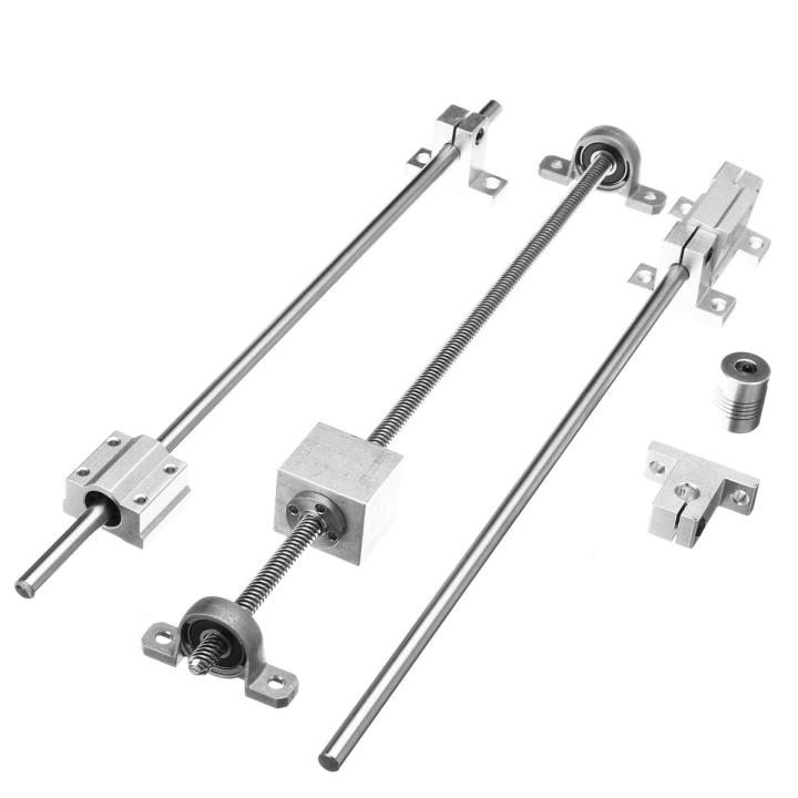 Horizontal 350mm Best T8 Dual Lead Screw Rod Linear Rail Support Guide ...