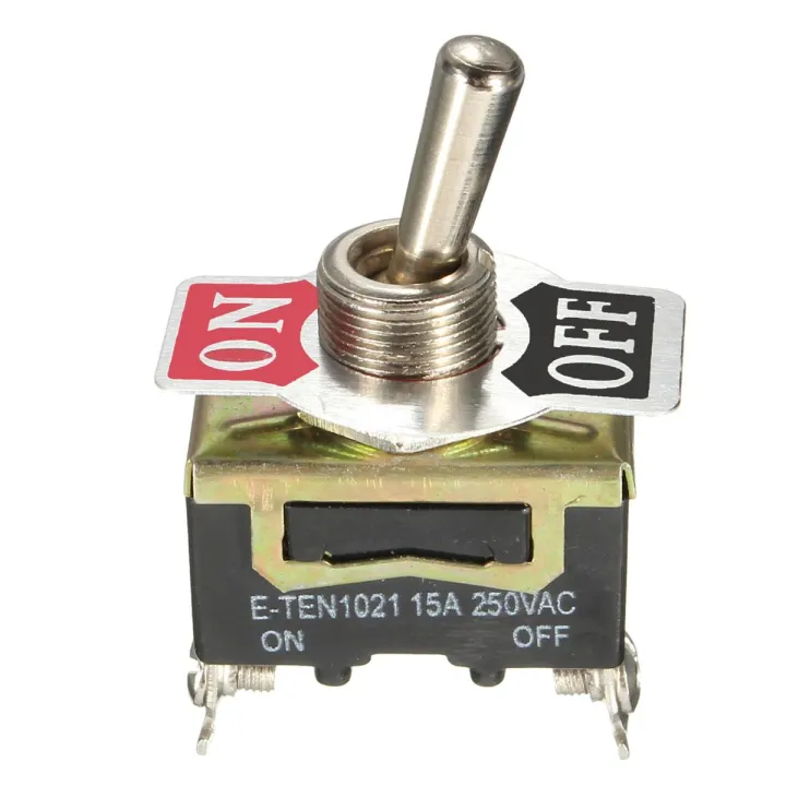 Heavy Duty New Metal Toggle Flick Switch 2Pin ON/OFF DPST Double Pole ...
