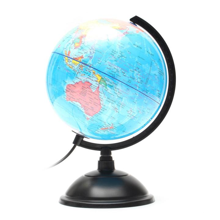 LED WORLD New GLOBE Rotating Swivel Map of Earth Atlas Geography ...