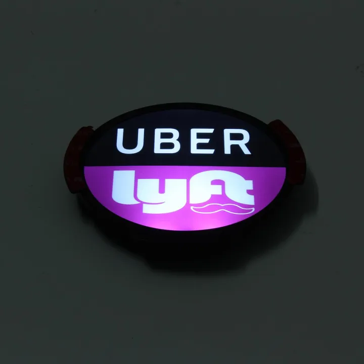 For UBER Highquality LYFT LED Light Sign Wireless Car Lamp Bright Glow ...