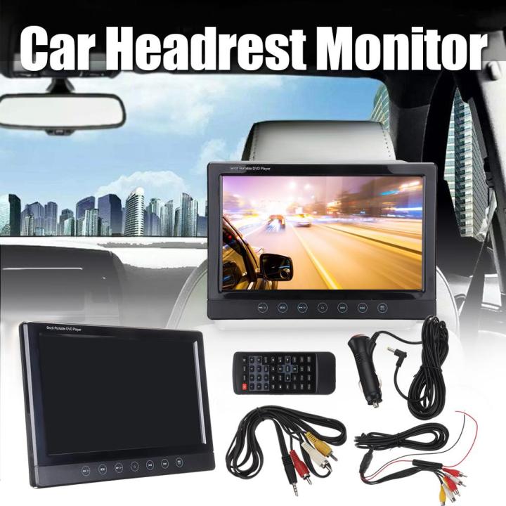 9 Motors inch Digital TFT LCD Universal Car DVD Headrest Monitor Player ...