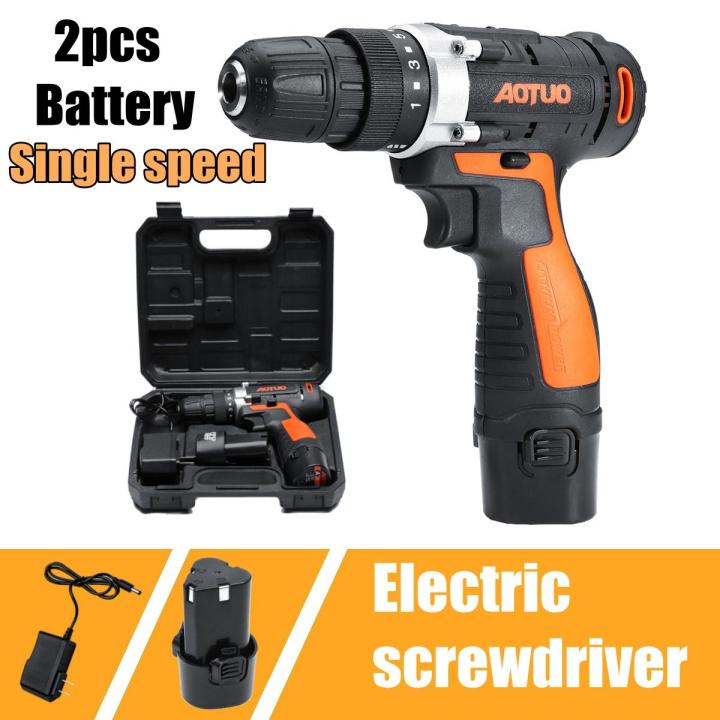 12V Cordless HOT SELL New Electric Screwdriver Drill Driver 2 Li-ion ...