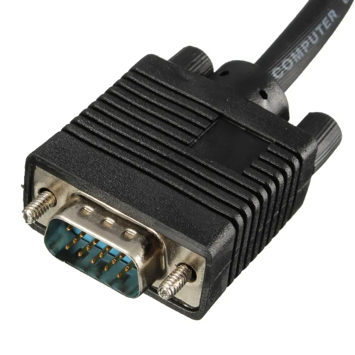 5M LONG SIZE 15FT 15 PIN SVGA VGA ADAPTER MONITOR M/M Male To Male ...