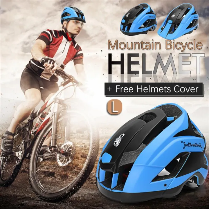Bike Helmet New Mountain Bicycle Cycling Detachable Visor + Free ...