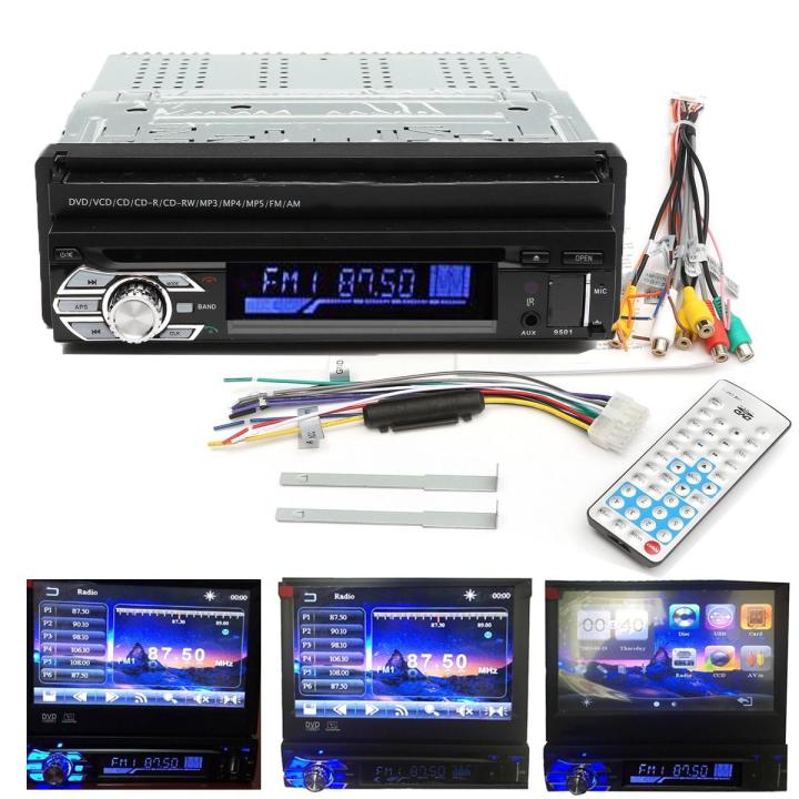 Single 1 Din 7inch Premium Car DVD CD MP3 Player HD Touch Screen ...