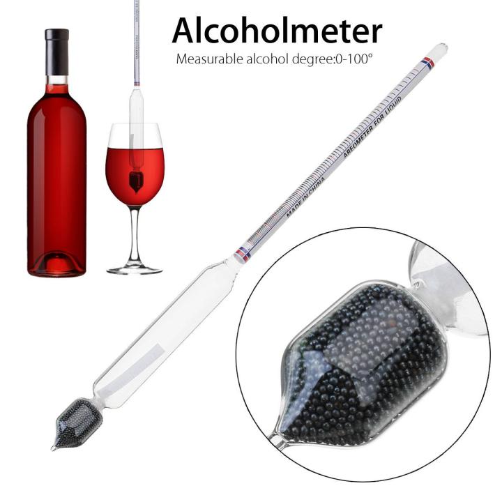 0-100° Hydrometer Home Alcohol Meter Tools DIY For Whiskey Spirits ...